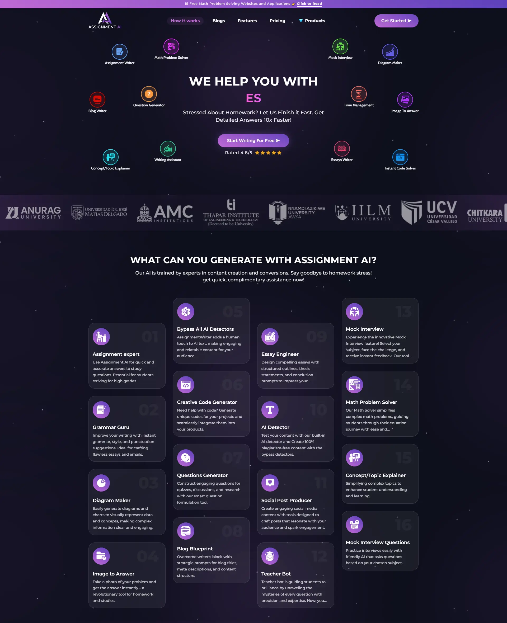 AI Homework and Assignment Helper for Students