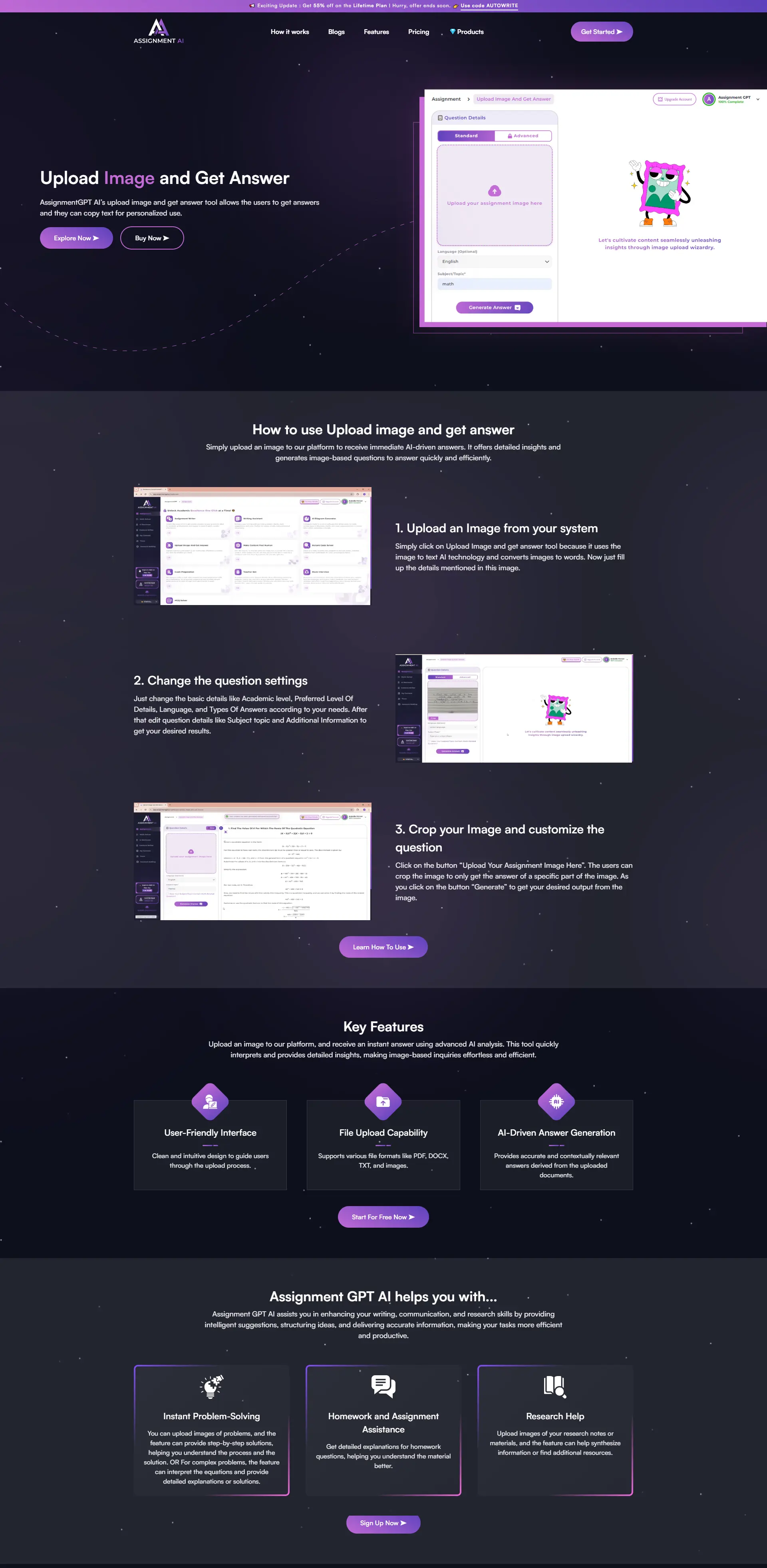 Upload Image and Get Answer | Assignmentgpt AI